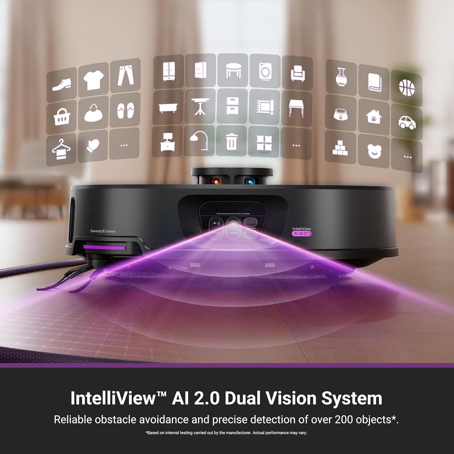 Eureka Self-Emptying Robot Vacuum Combo All-in-one, 22,000 Pa Suction ...